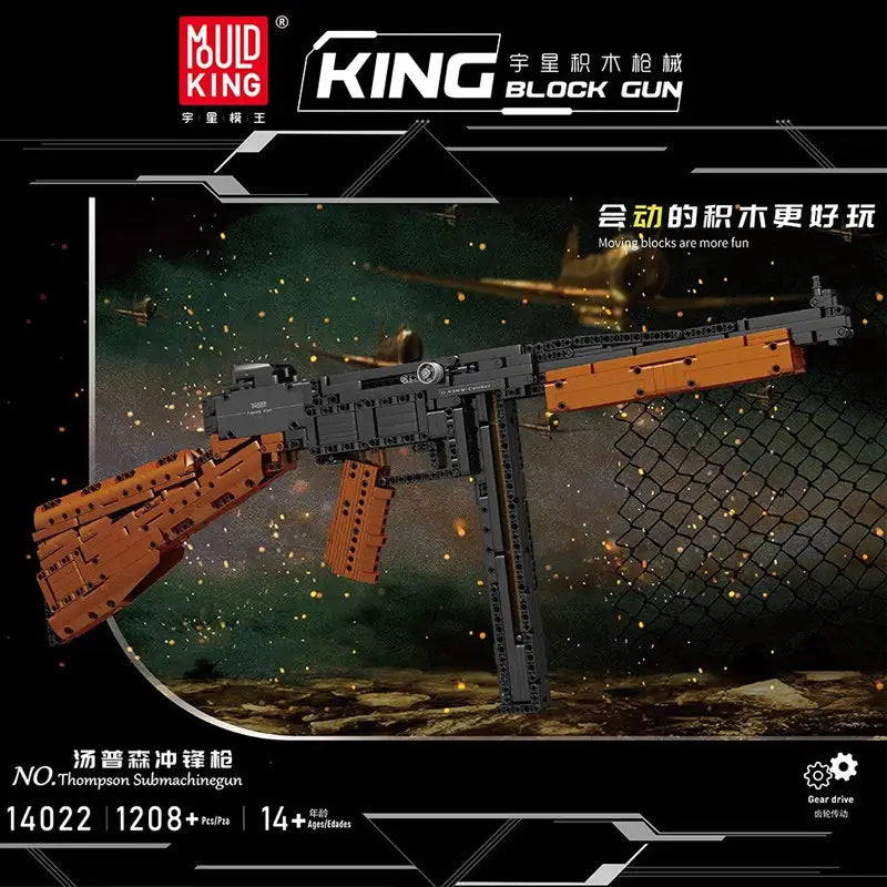 Building Toys for Kids – Mould King Thompson Submachine Gun Toy Gun Mo ...