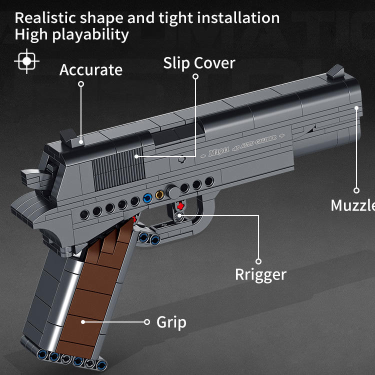 M1911 Pistol Building Bricks – Massimo Precision