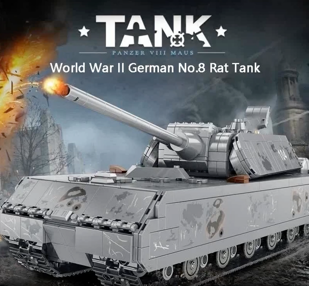 Maus Tank Model - 2127 Pcs | Massimo Precision